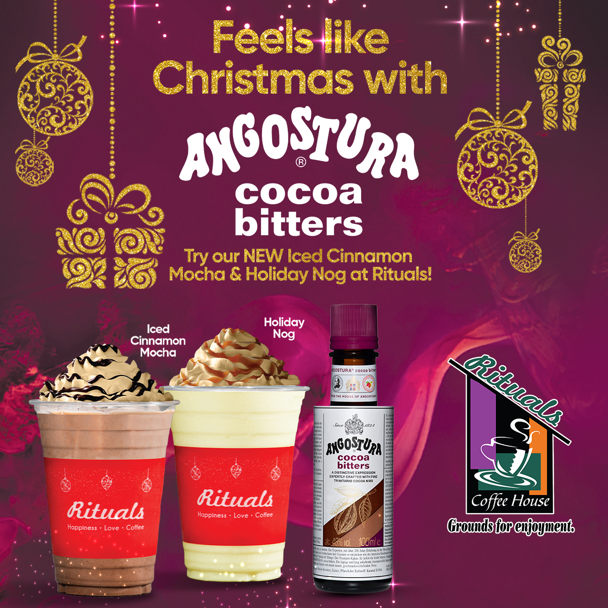 ANGOSTURA® COCOA BITTERS BRINGS CHRISTMAS FLAVOUR TO RITUALS - ANGOSTURA