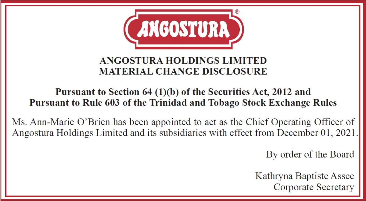 INVESTORS - ANGOSTURA